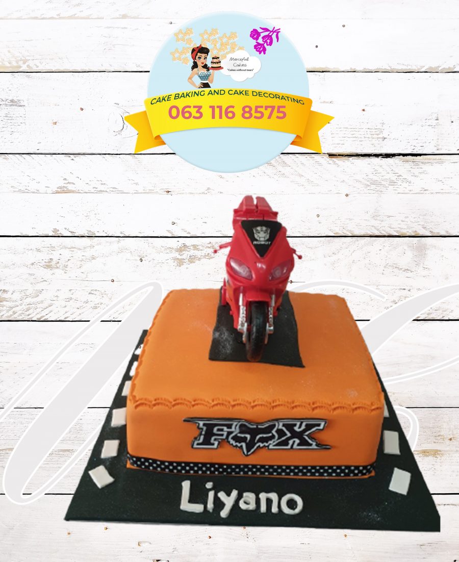 Motorbike Cake - Merciful Cakes